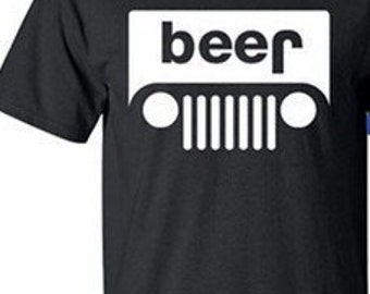 Jeep beer t shirt | Etsy