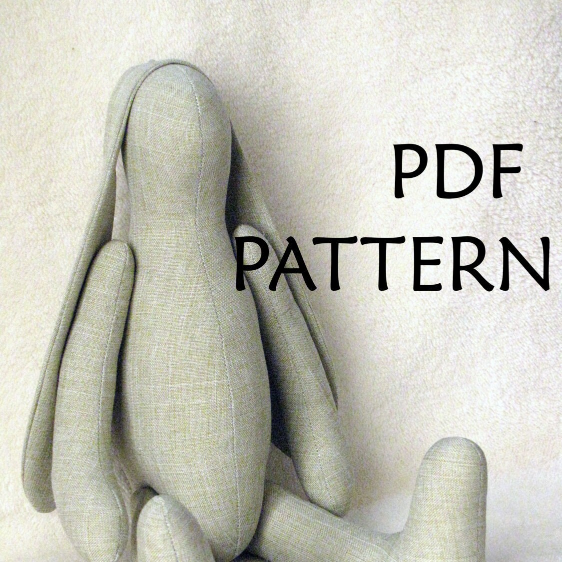 PDF Pattern. Bunny Doll Pattern. Sewing Pattern ONLY. Tilda