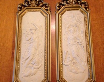 Angel wall plaque | Etsy