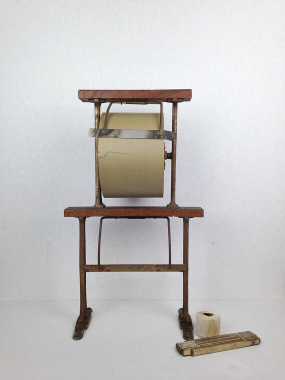 Antique General Store Paper Cutter Dispenser General Store Paper Holder ...