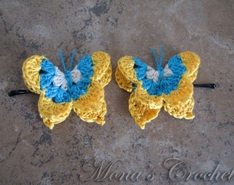 Crochet bobby pins | Etsy