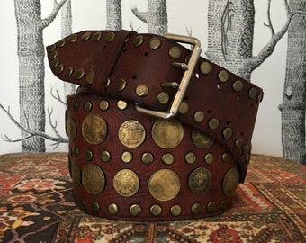 Vintage coin belt | Etsy