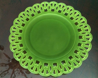 Lace edged plates | Etsy