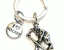 Unique hockey keychain related items | Etsy