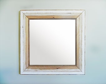 Wood wall mirror | Etsy