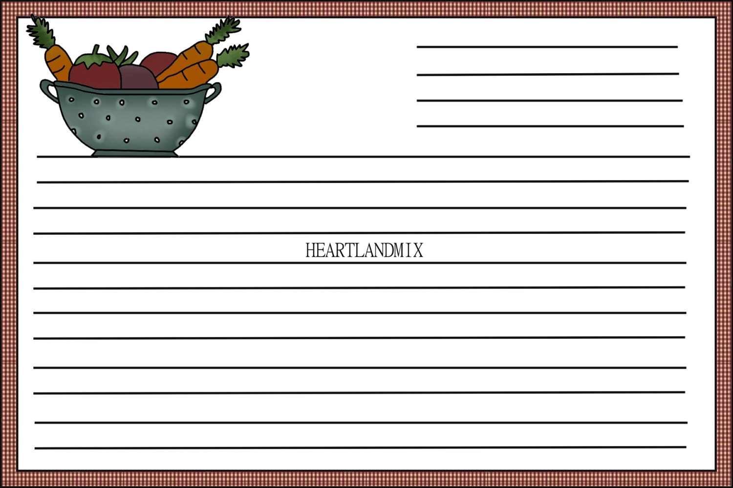 A Download Recipe Card Image Printable To Make Your Own Recipe