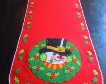 Felt table runner | Etsy