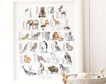 Articles populaires correspondant à alphabet animaux sur Etsy