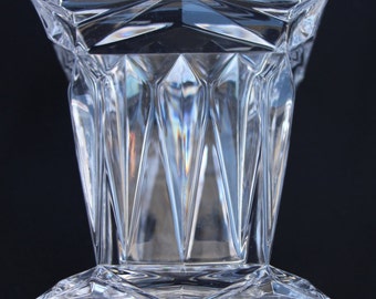 Block crystal vase | Etsy