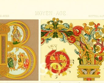 Illuminated alphabet | Etsy