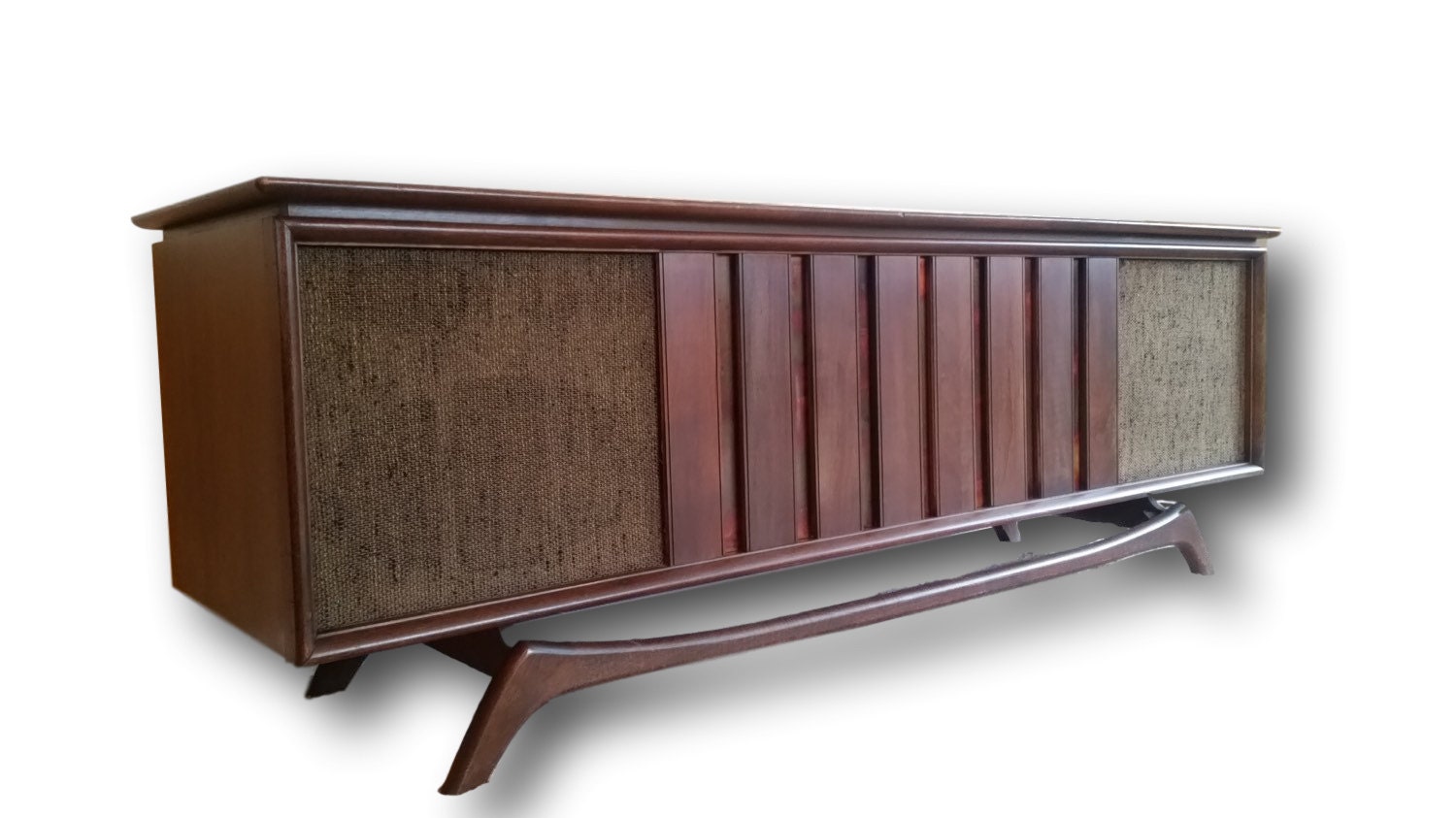Mid Century Modern Stereo Turntable Console // All New MODERN