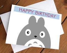 Unique totoro card related items | Etsy