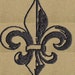 Fleur De Lis French Scroll Design EMBROIDERY DESIGN FILE