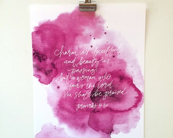Proverbs 31 30 | Etsy