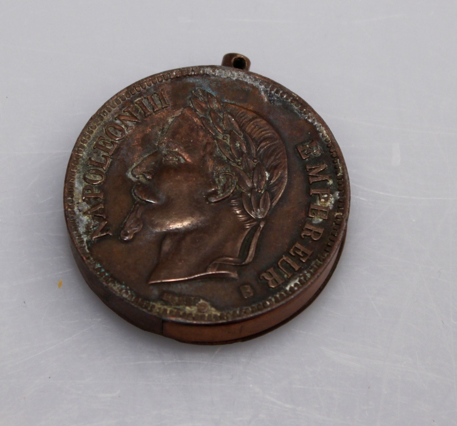 Vintage Coin Lighter Napoleon III Empire Francais