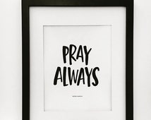 Popular items for always pray on Etsy