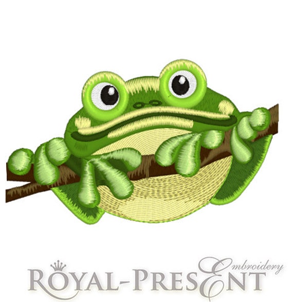 Machine Embroidery Design Frog 3 sizes