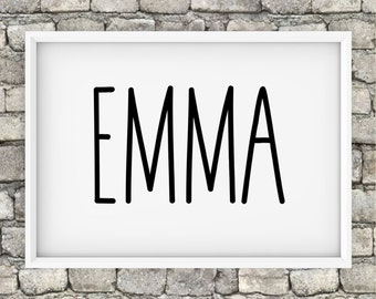 Emma name printable | Etsy