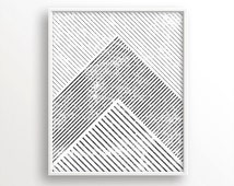 Popular items for white stripes poster on Etsy