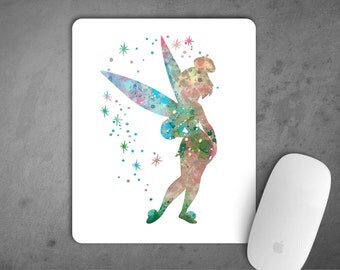 World Map of the world Watercolor Mousepad Mouse Pad Art Print