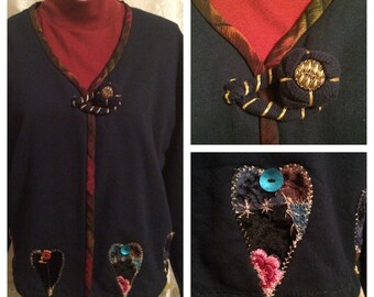 Crazy quilt jacket | Etsy