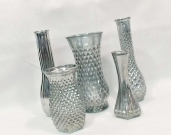 Mercury glass vase | Etsy