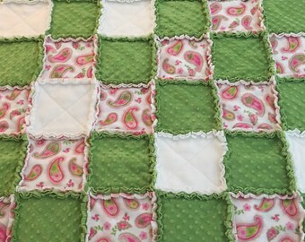 Fleece rag quilt | Etsy