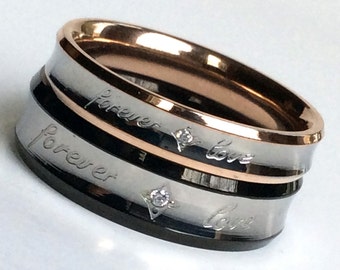 His and her promise rings | Etsy