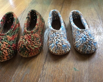 Items similar to Crochet Slippers Women's Color of Your Choice on Etsy