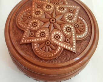 Unique round wood box related items | Etsy