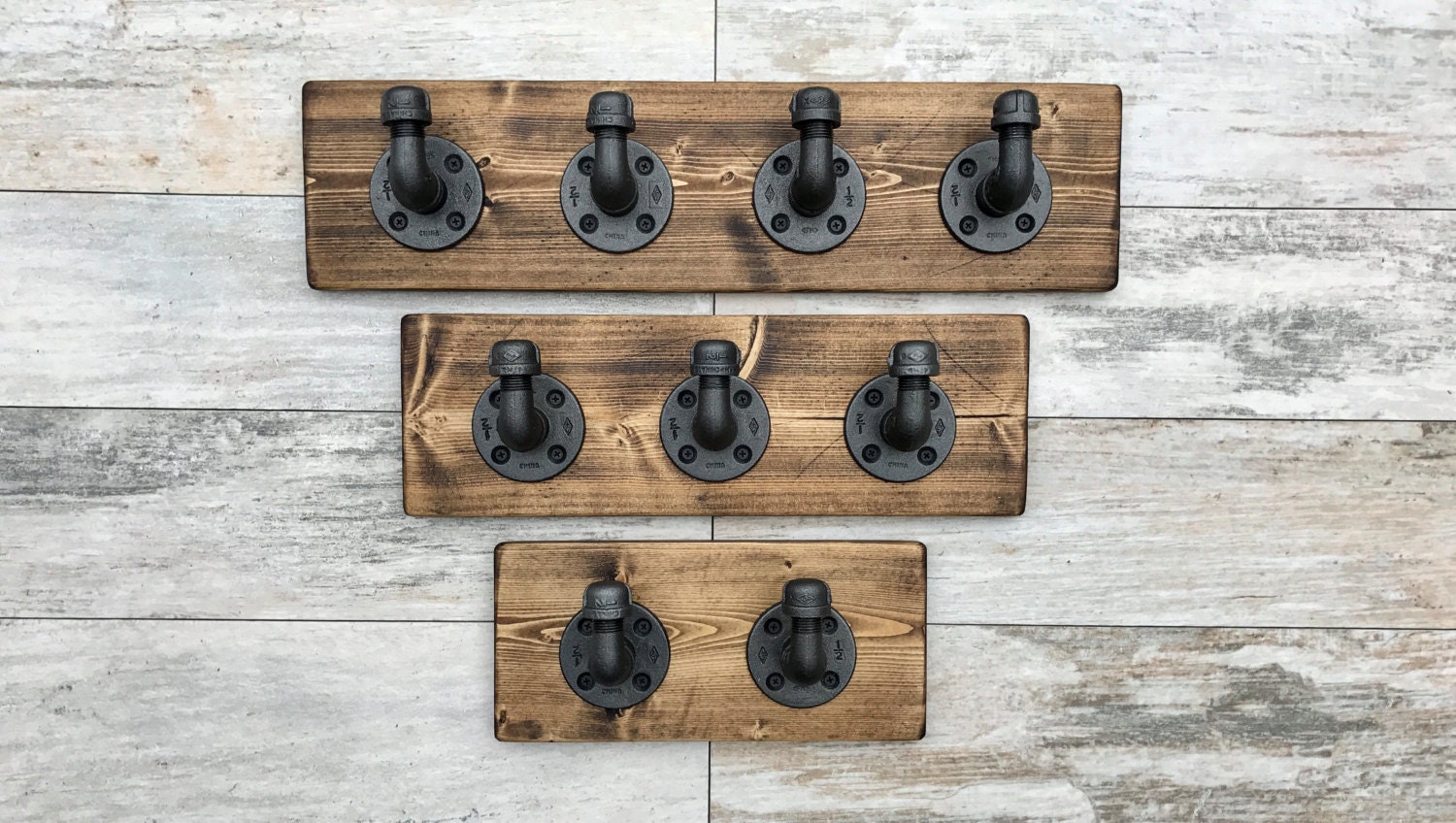 Rustic Industrial Handmade Modern Hooks Hanger Coat Rack