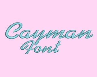 2 Size Stencil block Font Embroidery Designs by PanwatEmbroidery