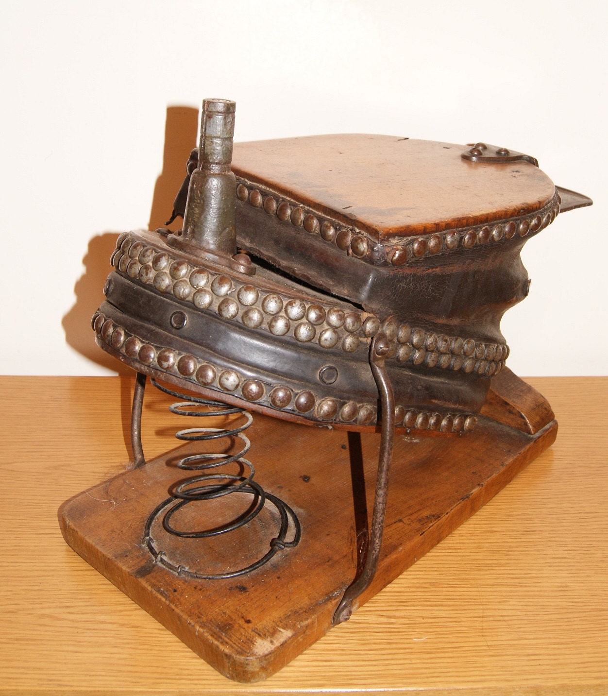 Superb Set of Antique Victorian Industrial Foot Bellows Made of Leather ...
