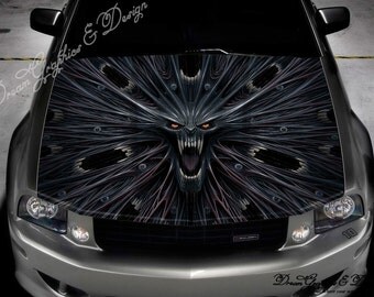 Skull car graphics | Etsy