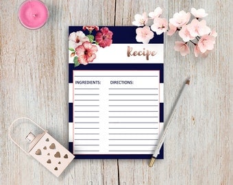 5x7 recipe cards | Etsy