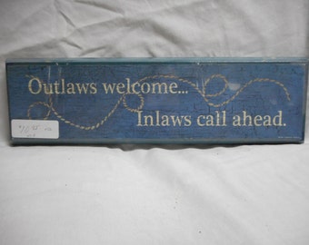 Outlaw sign | Etsy