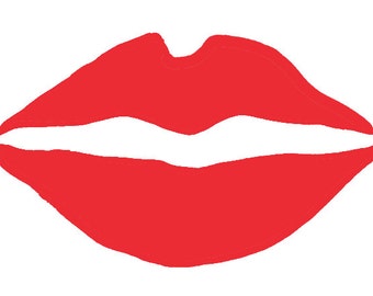 Pucker lips decal | Etsy