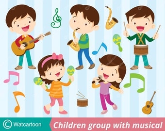 Musical clip art | Etsy