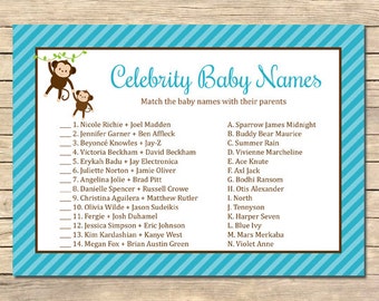 Celebrity match game | Etsy