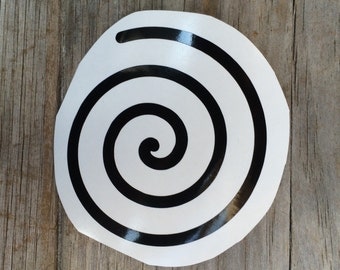Spiral vinyl sticker | Etsy