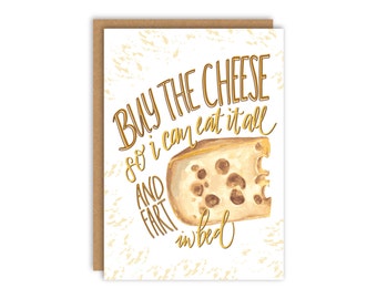 Cheese card | Etsy