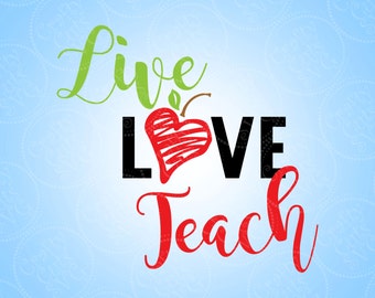 Live love teach | Etsy