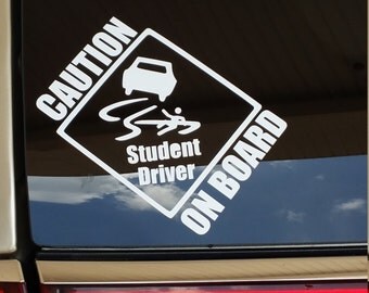 Student driver decal | Etsy