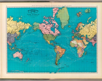 Old world map | Etsy