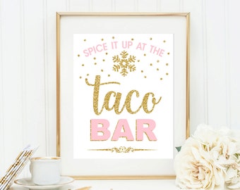 Taco bar sign | Etsy