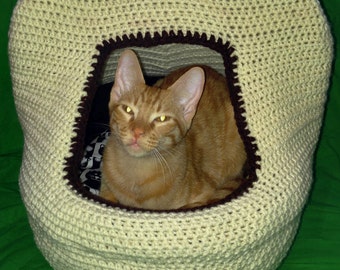 Crochet cat cave | Etsy