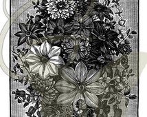 Popular items for flower transfers on Etsy