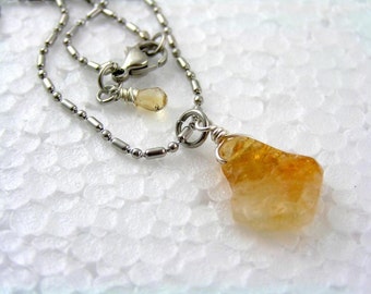 Unique citrine necklace related items | Etsy