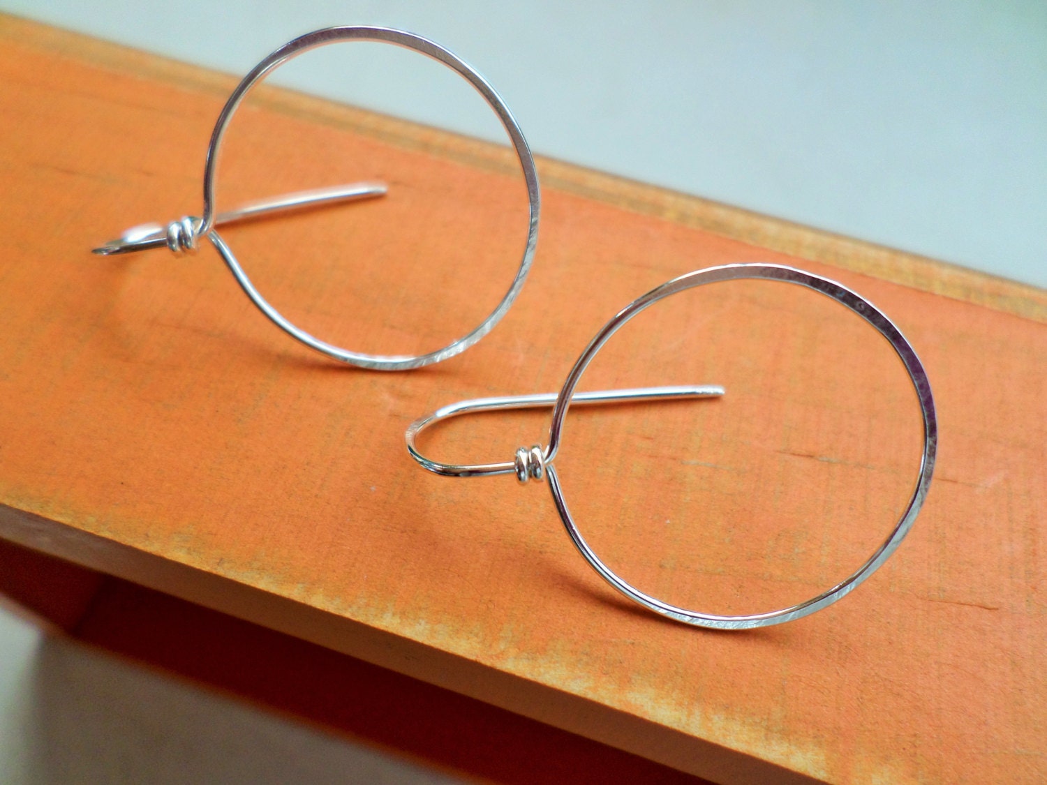 X-Large Loop Hook Ear Wires Choose from Sterling Silver