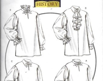 Poet shirt pattern | Etsy